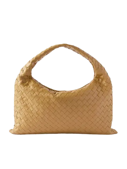 bottega veneta - Bottega Veneta Hop Intrecciato Leather Tote