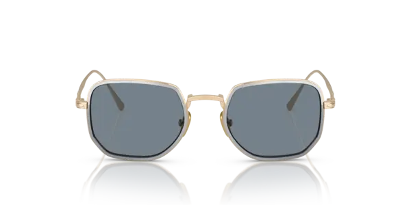 Persol Titanium Octagon Sunglasses - Light Blue
