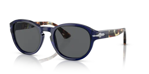 Persol Round Havana Sunglasses - Dark Grey