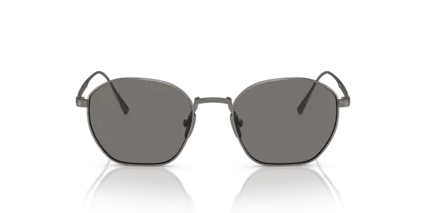 Persol Titanium Hexagonal Sunglasses - Polarized Grey