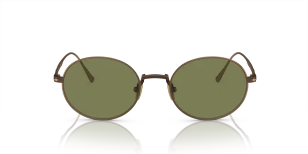 Persol Titanium Oval Sunglasses - Green