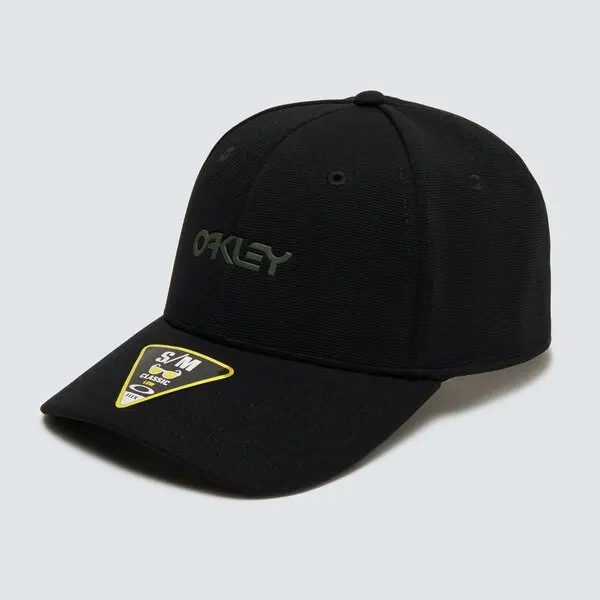 Oakley 6 Panel Stretch Metallic Cap - Black