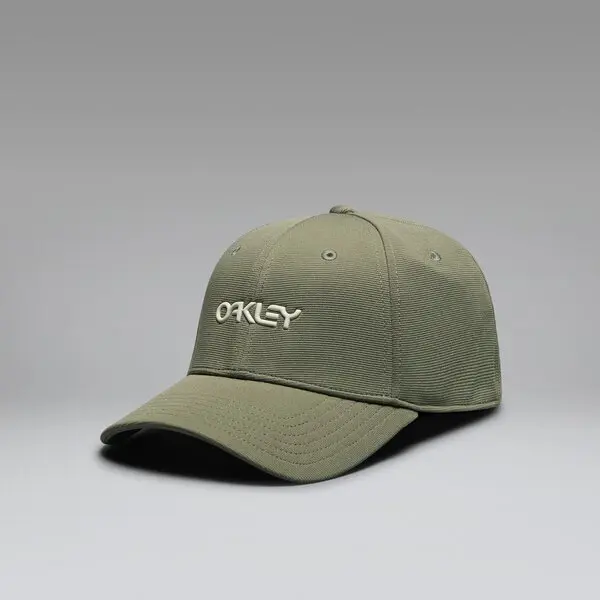 Oakley 6 Panel Stretch Metallic Cap - Olive