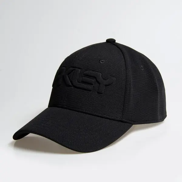 Oakley 6 Panel Stretch Cap - Black