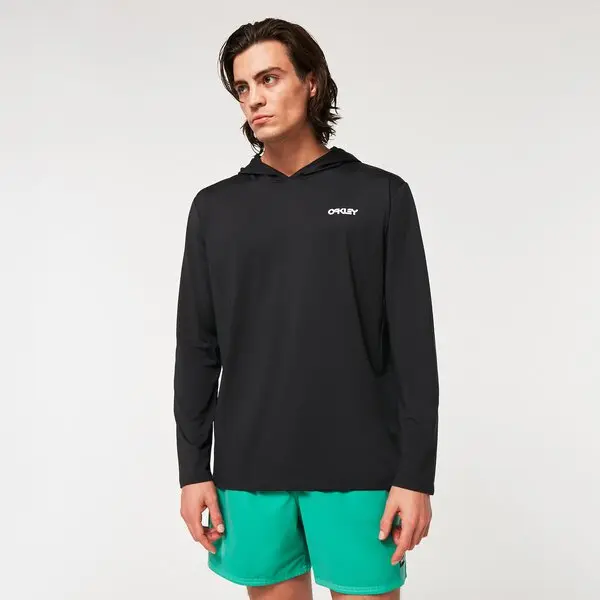 Oakley Rainbow Rc Hooded Rushguard - Black
