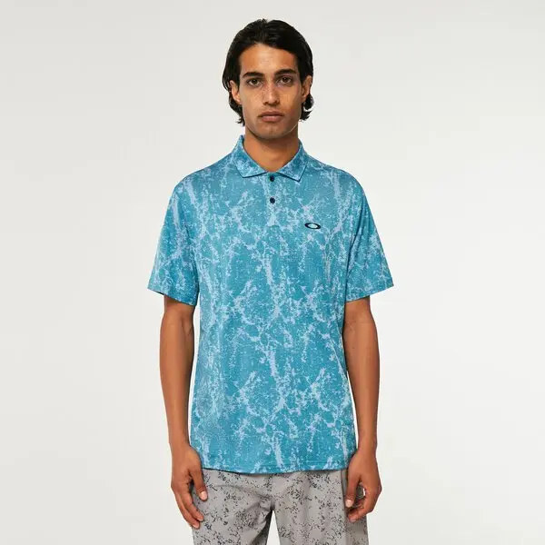 Oakley Marble Jacquard Top - Blue