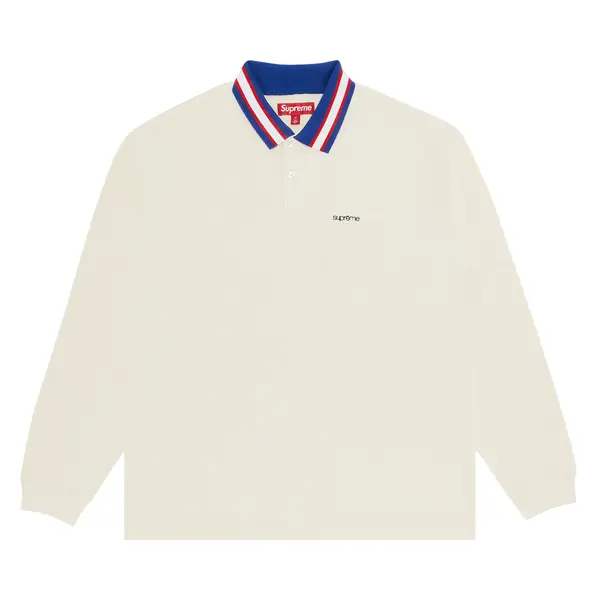 Supreme Thermal Long-sleeve Polo - Cream | Editorialist