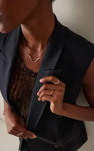 MARIE MAS Halo 18k Rose Gold Ring
