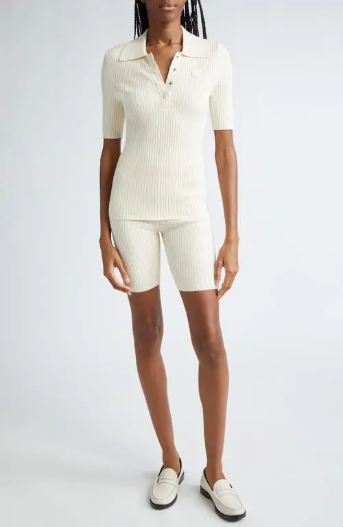 SPORTY & RICH Rib Sweater Polo