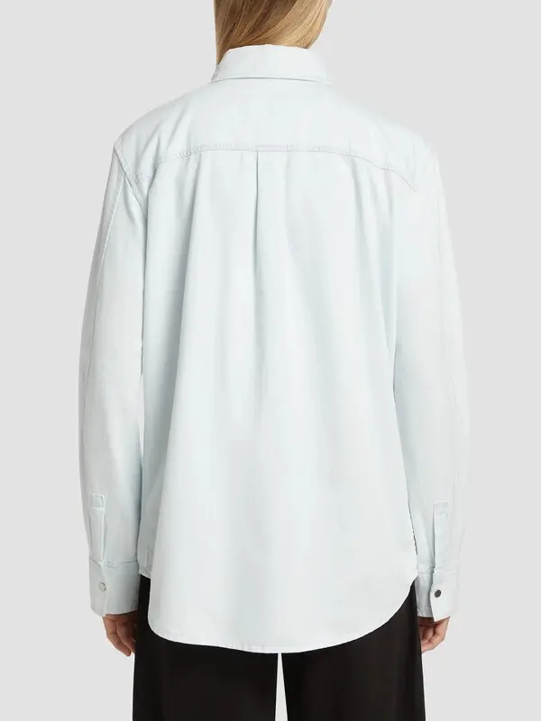 Vince Twill Snap-front Overshirt