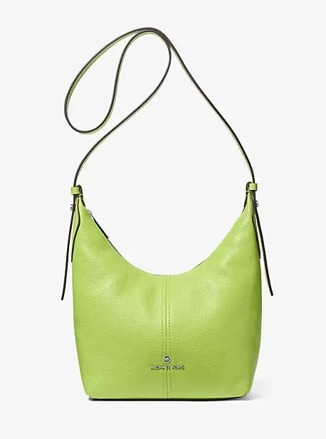 Michael Kors Margaret Medium Pebbled Leather Messenger Bag