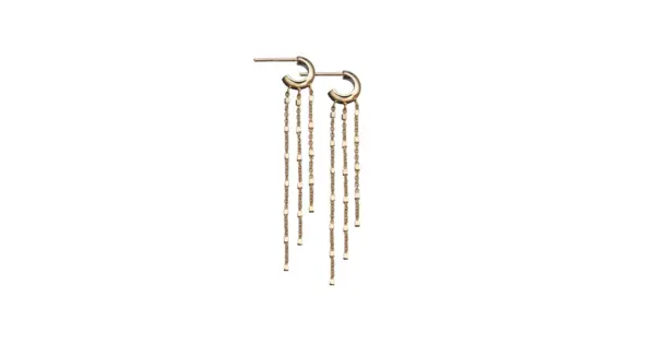 Jennifer Zeuner Jewelry 14k Yellow Gold Dangle Earrings - One-color