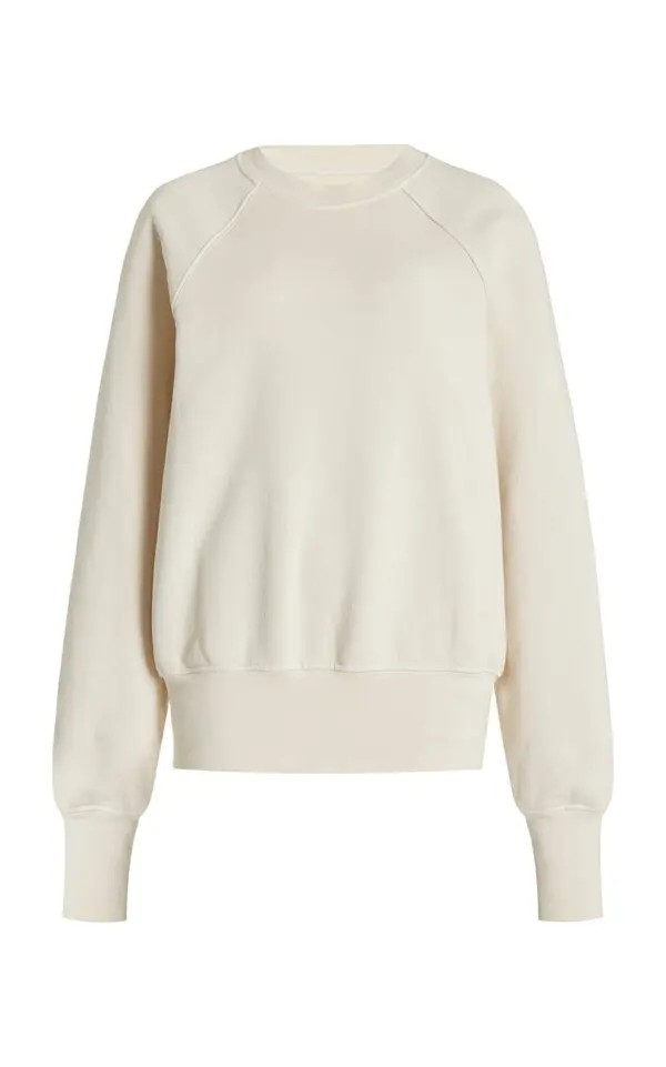 LES TIEN Classic Raglan-sleeve Cotton Sweatshirt