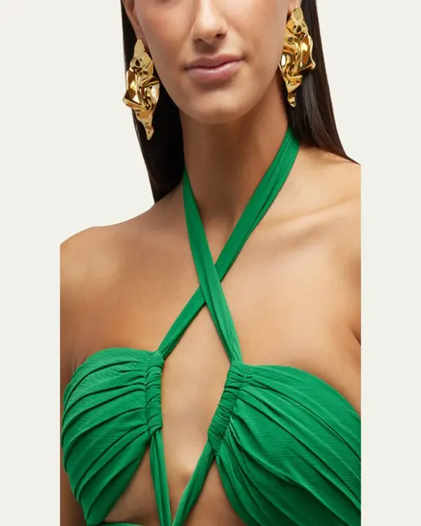Alexis Bittar Crumpled Post Earrings