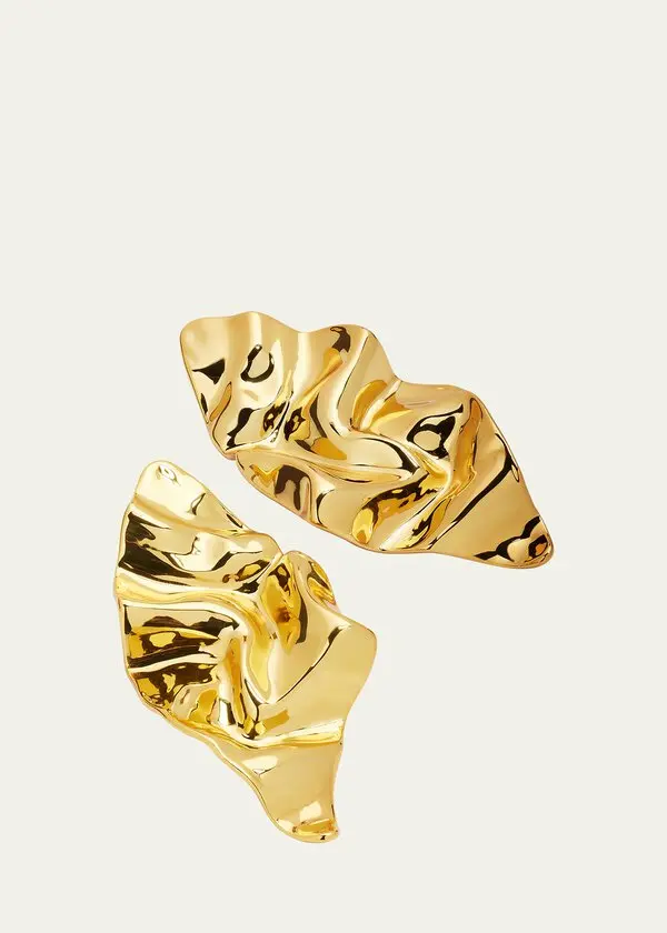 Alexis Bittar Crumpled Post Earrings