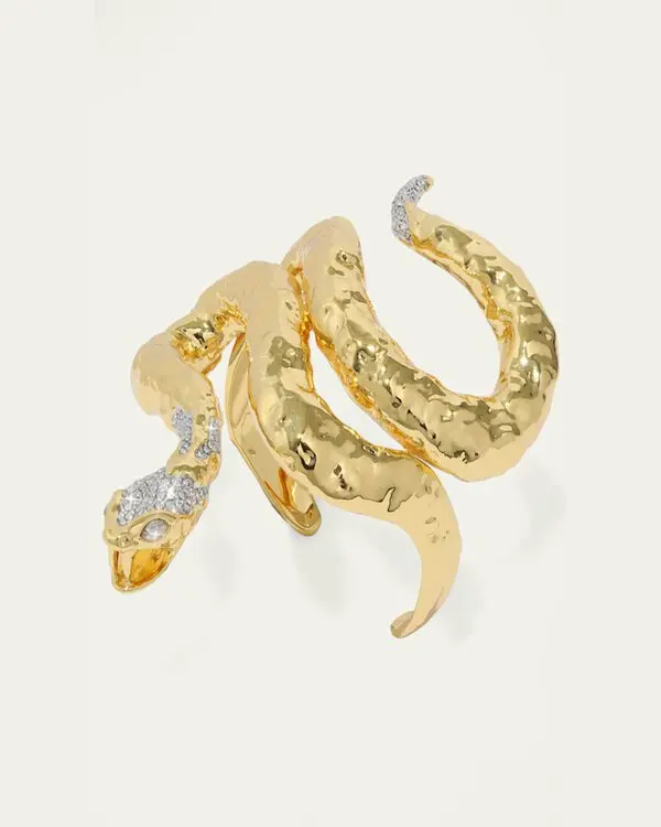 Alexis Bittar Serpent Crystal Cuff Bracelet