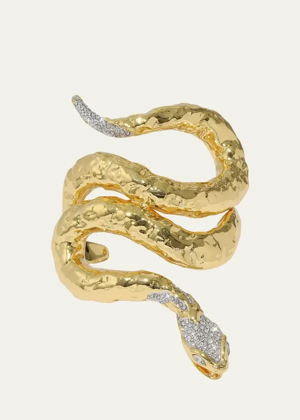 Alexis Bittar Serpent Crystal Cuff Bracelet