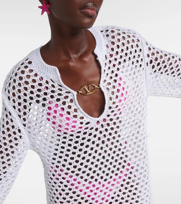 Valentino Garavani Fishnet Beach Dress