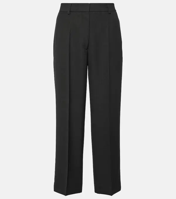 TOTEME Cropped Straight Leg Trousers