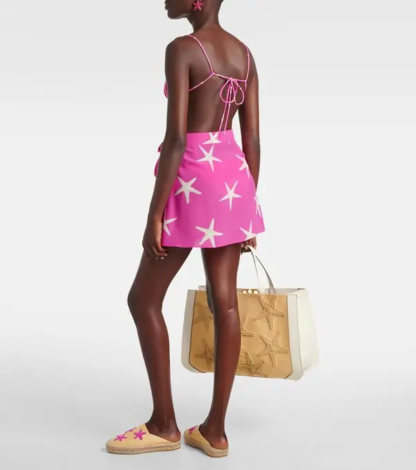 Valentino Garavani Printed Silk Wrap Skirt