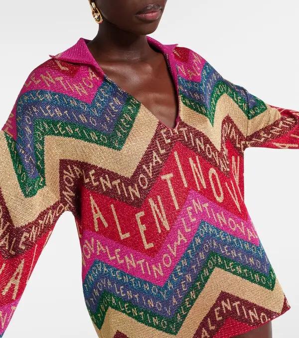 Valentino Garavani Logo Intarsia Sweater