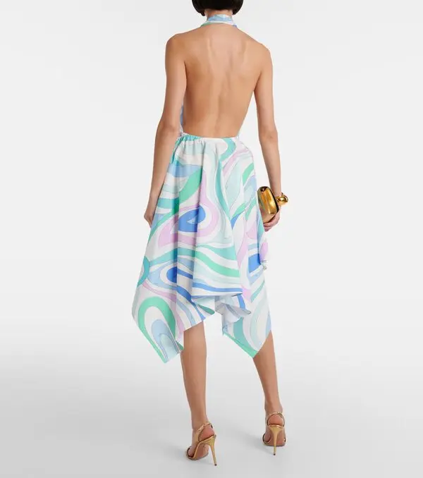 Emilio Pucci Marmo Printed Cotton Minidress
