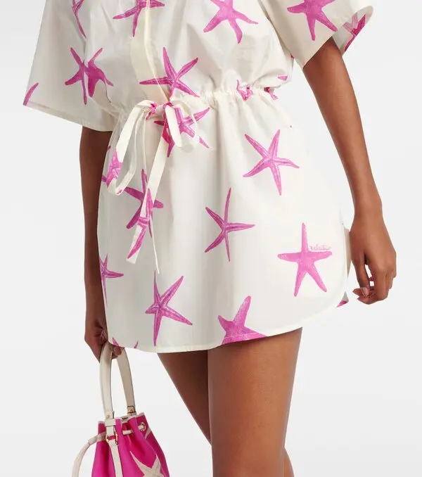 Valentino Garavani Starfish Cotton Poplin Minidress