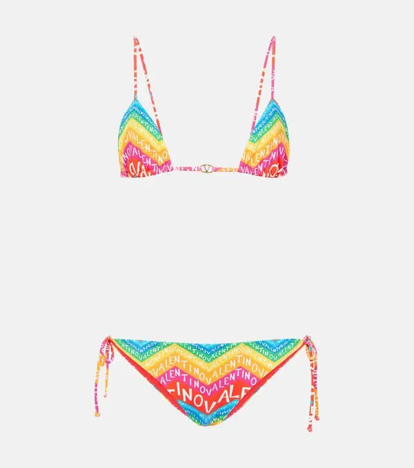 Valentino Garavani Chevron Bikini - Multicoloured
