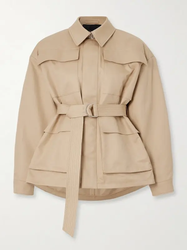 Wardrobe.NYC - WARDROBE.NYC Belted Cotton-drill Parka