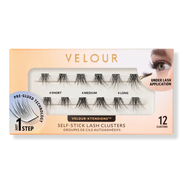 VELOUR Xtensions Self-stick Everyday Natural Lash Clusters - One-color