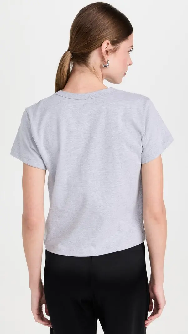 LESET The Margo Tee - Heather Grey