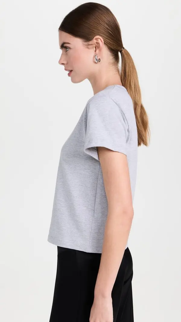 LESET The Margo Tee - Heather Grey