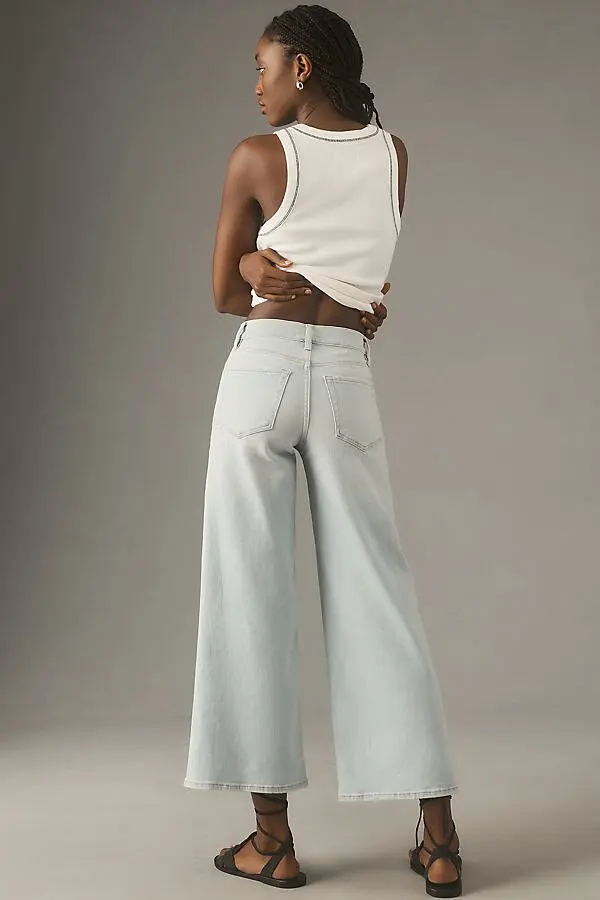 FRAME Le Palazzo High-rise Crop Wide-leg Jeans