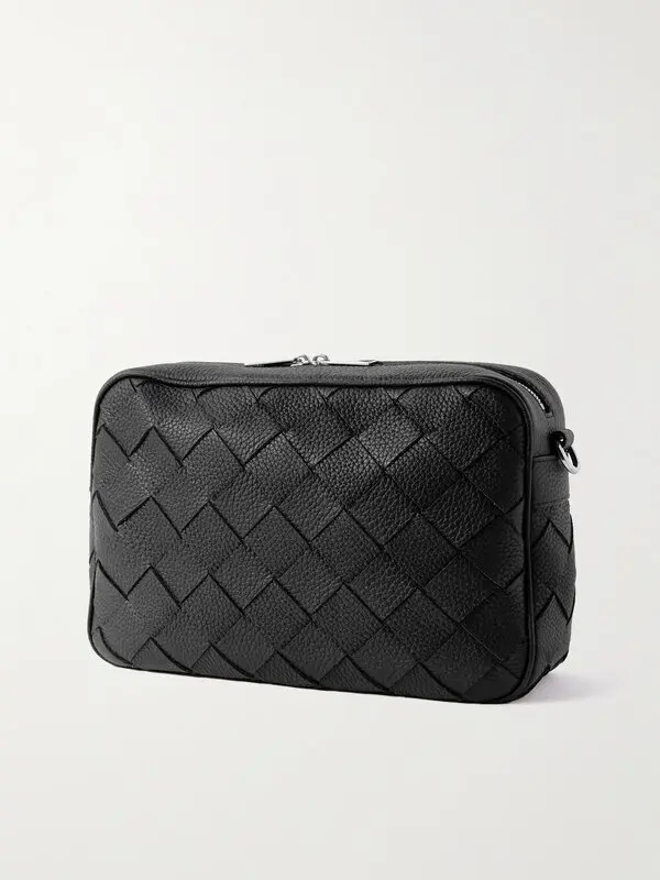 Bottega Veneta Intrecciato Full-grain Leather Messenger Bag