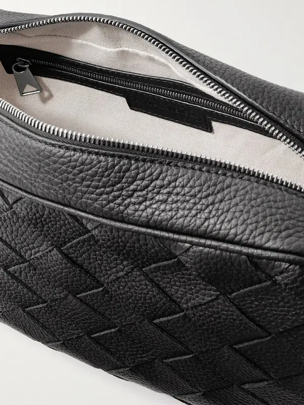 Bottega Veneta Intrecciato Full-grain Leather Messenger Bag