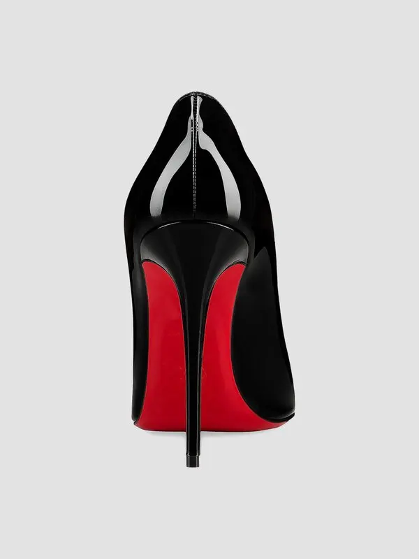 CHRISTIAN LOUBOUTIN Kate 100mm Patent Leather Pumps - Black