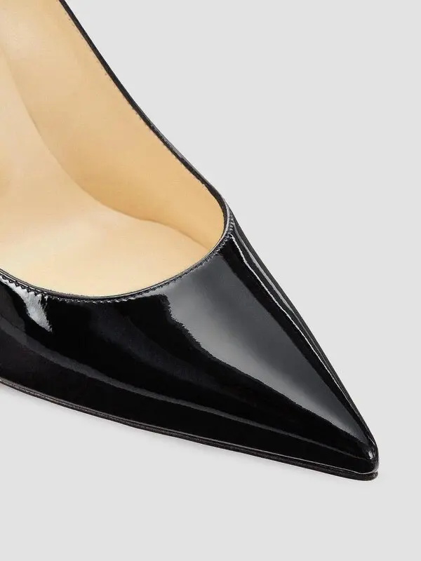 CHRISTIAN LOUBOUTIN Kate 85mm Patent Leather Pumps - Black