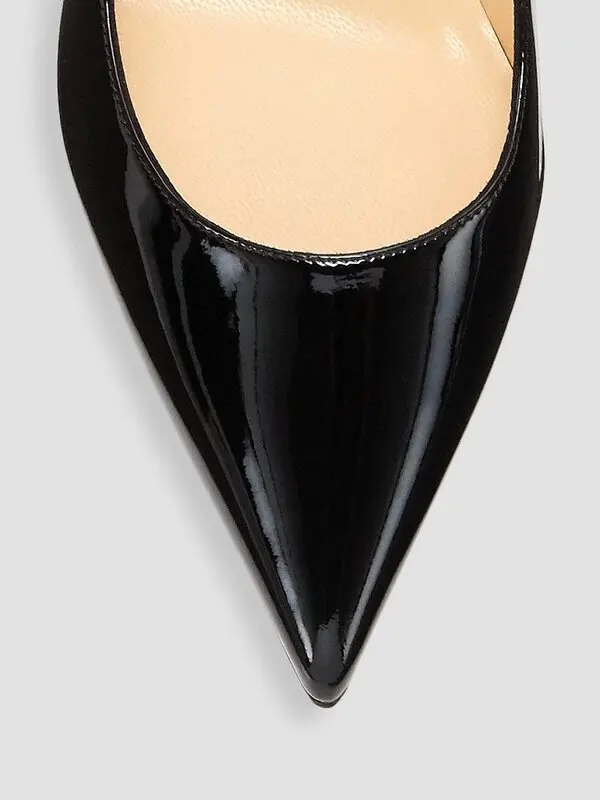 CHRISTIAN LOUBOUTIN Kate 85mm Patent Leather Pumps - Black