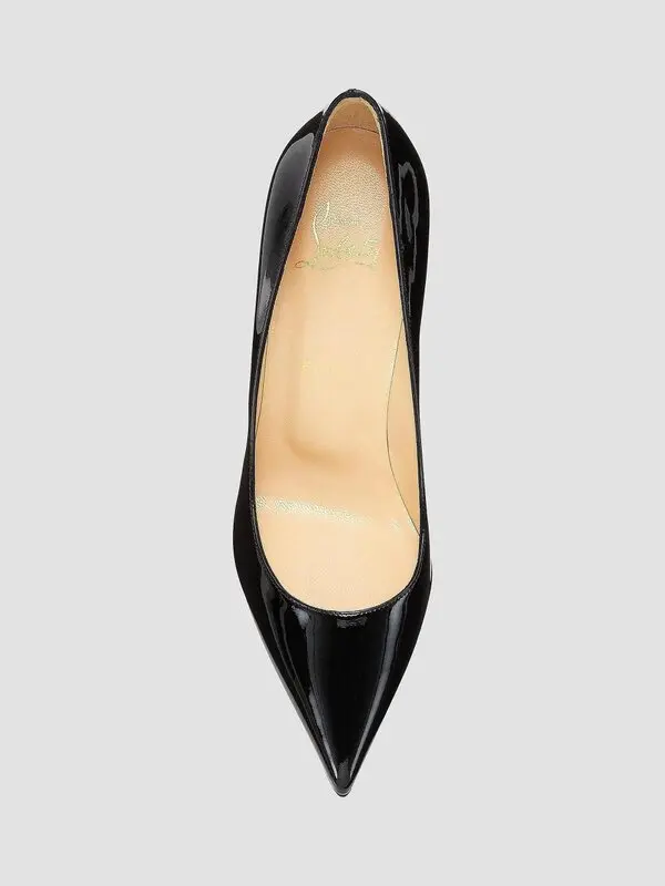CHRISTIAN LOUBOUTIN Kate 85mm Patent Leather Pumps - Black