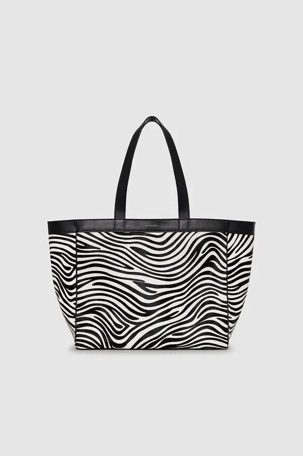ANINE BING Medium Rio Tote - Zebra