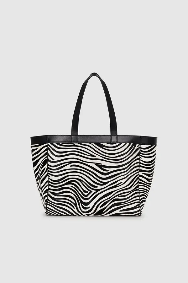 ANINE BING Medium Rio Tote - Zebra