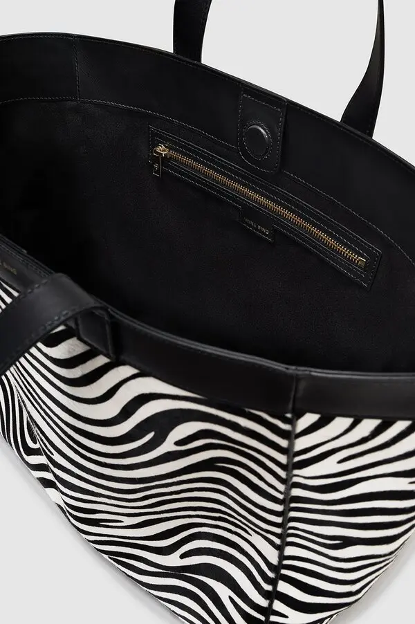 ANINE BING Medium Rio Tote - Zebra