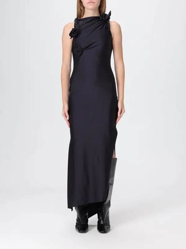 Coperni Asymmetrical Maxi Dress - Black