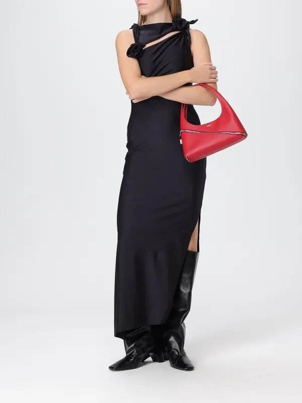 Coperni Asymmetrical Maxi Dress - Black