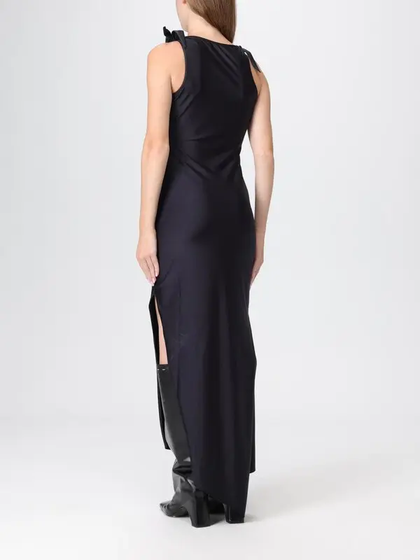 Coperni Asymmetrical Maxi Dress - Black