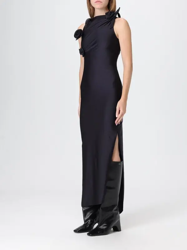 Coperni Asymmetrical Maxi Dress - Black