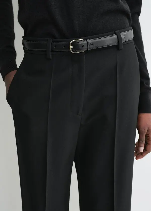 TOTEME Cropped Straight Trousers