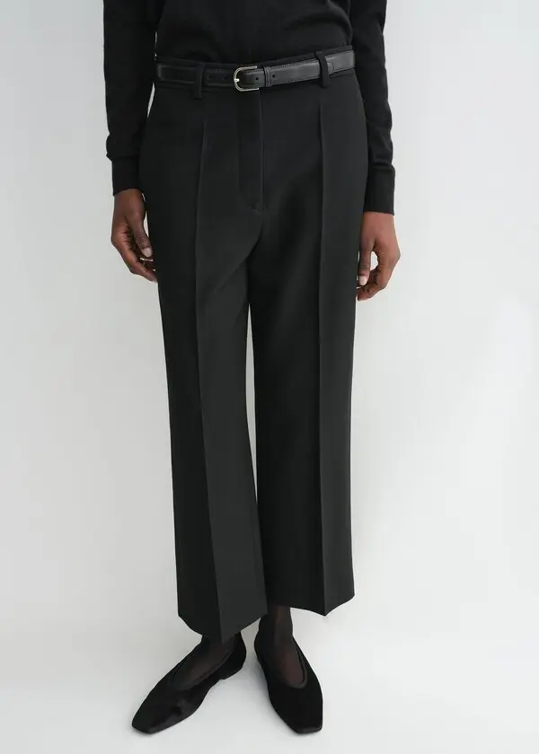 TOTEME Cropped Straight Trousers