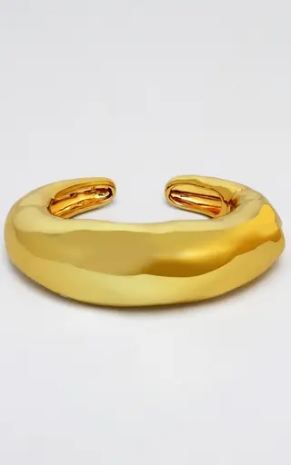 Alexis Bittar Large Molten 14k -plated Cuff