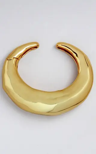 Alexis Bittar Large Molten 14k -plated Cuff